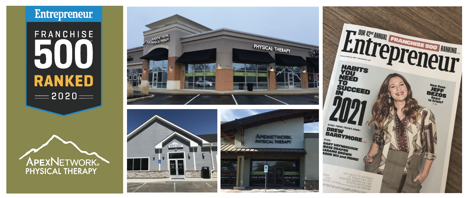 ApexNetwork Physical Therapy Ranked a Top Franchise in Entrepreneur's ...